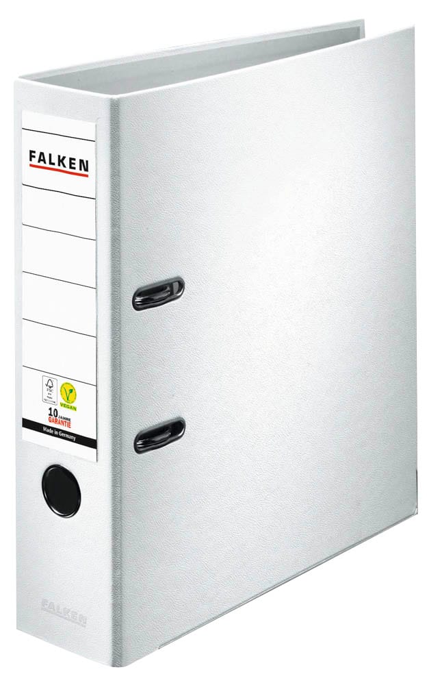 FALKEN Color Ordner weiß Kunststoff 8,0 cm DIN A4, 1 St. | office discount