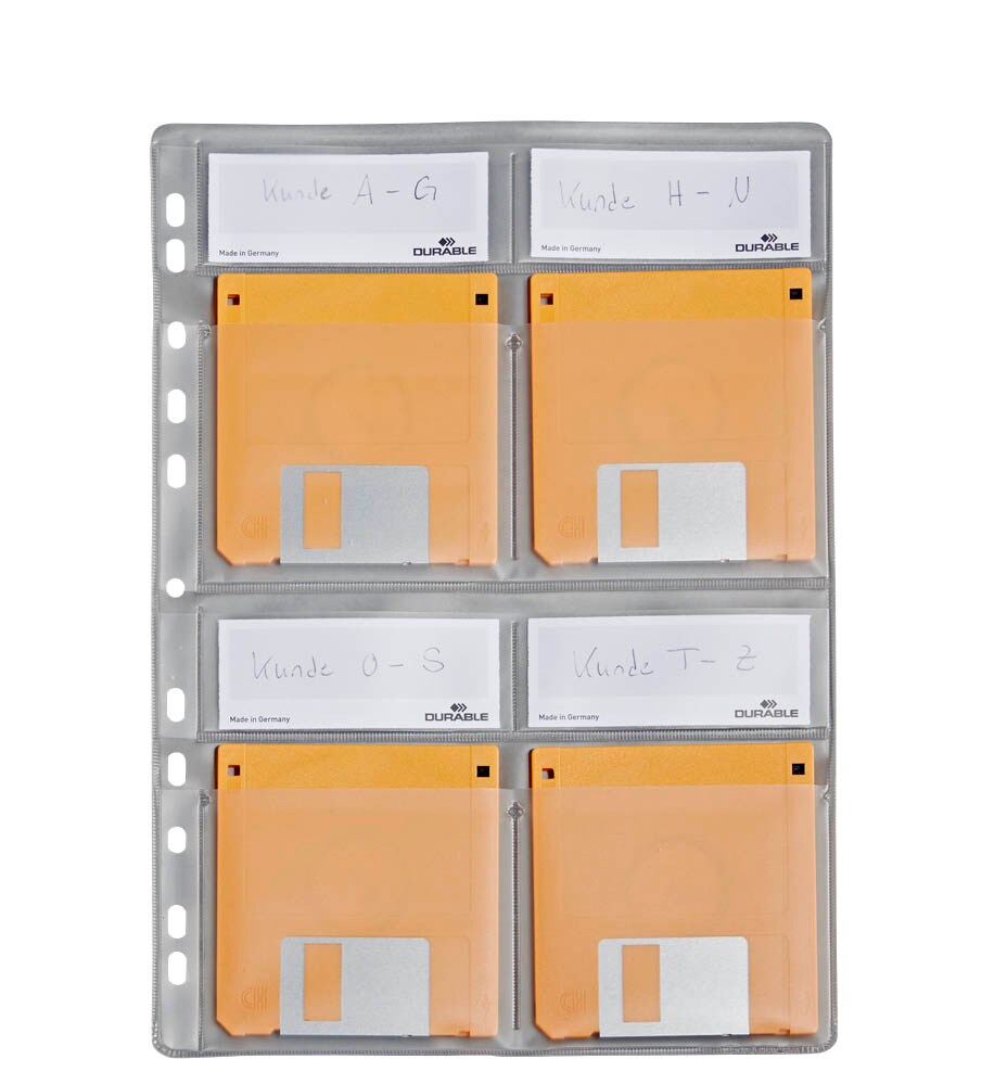 DURABLE 4er Disketten-Hüllen transparent, 5 St. | office discount