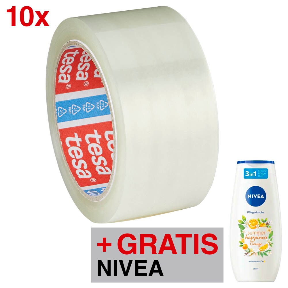 AKTION: tesa Packband tesapack® 4024 PV4 transparent 50,0 mm x 66,0 m ...