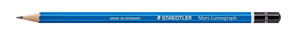 STAEDTLER Mars Lumograph Bleistift B blau, 1 St. | office discount