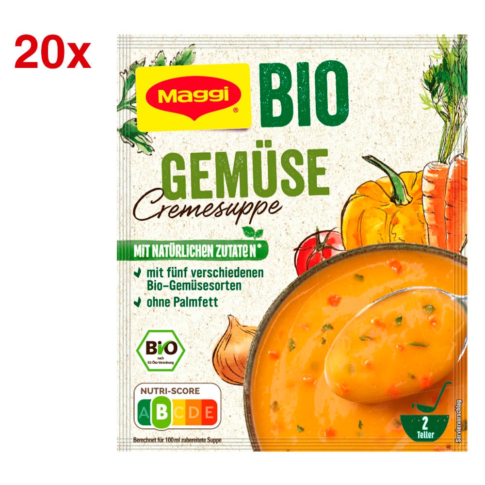 Maggi® Bio Gemüse Cremesuppe 20x 2 Portionen | office discount