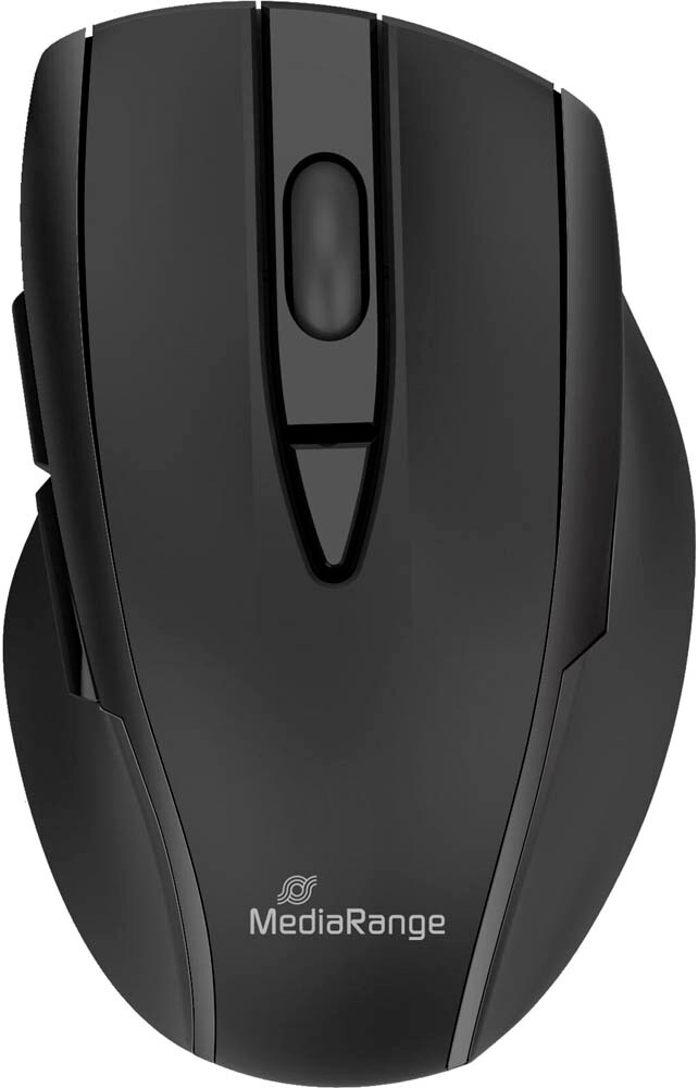 MediaRange MROS217 Maus ergonomisch kabellos schwarz | office discount