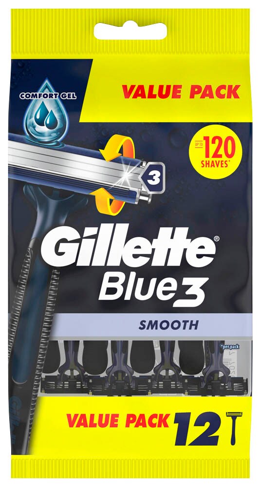 Gillette Blue3 Smooth Einwegrasierer 12 St Office Discount Gillette Blue3 Smooth Einwegrasierer 12 St Office Discount