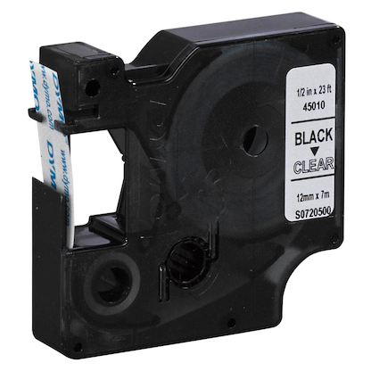 AKTION: DYMO Schriftband D1 45010 S0720500, 12 mm, schwarz auf ...