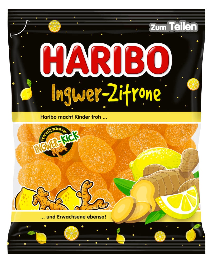 HARIBO Ingwer Zitrone Fruchtgummi 160,0 g | office discount