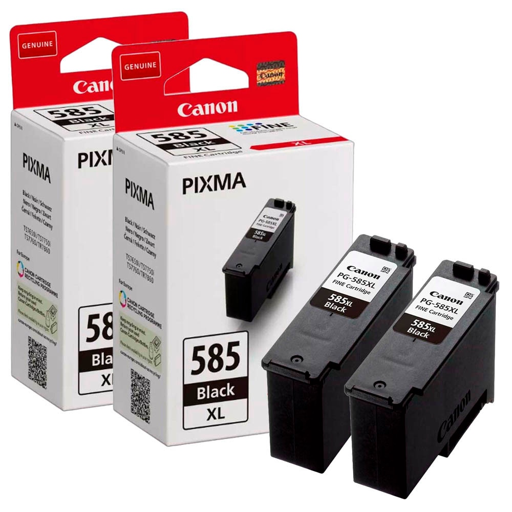 AKTION: Canon PG-585XL BK schwarz Druckköpfe, 2er-Set | office discount