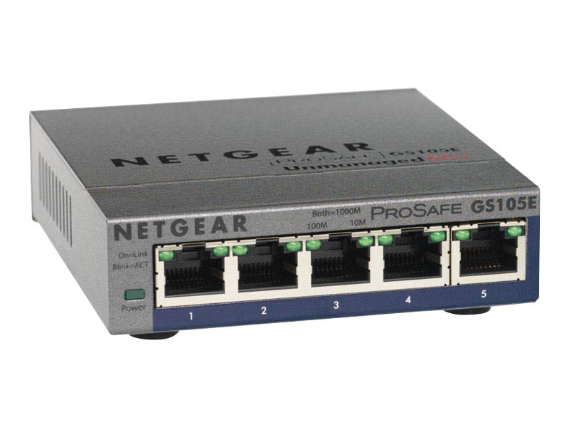 NETGEAR Plus GS105Ev2 Switch 5-fach | office discount