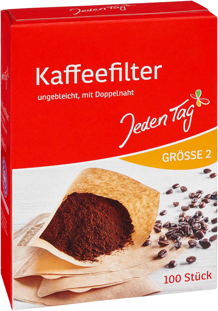 Jeden Tag Gr. 2 Kaffeefilter, 100 St. | office discount