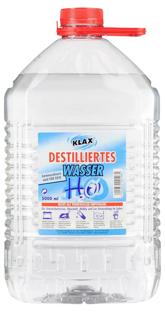 KLAX® Destilliertes Wasser 5 l | office discount