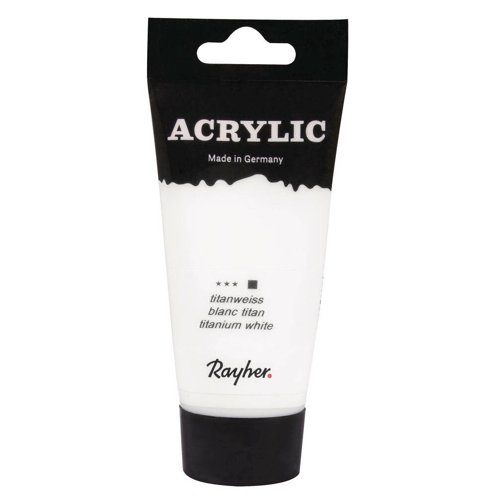 Rayher Acrylic Acrylfarben weiß 75,0 ml, 1 St. | office discount