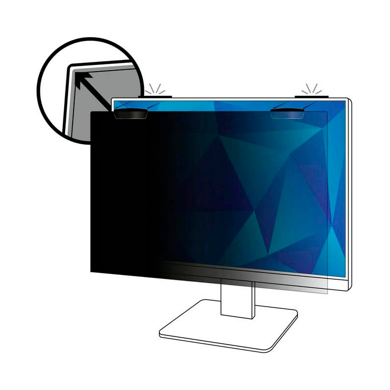 3M Display-Blickschutzfilter für 63,5 cm (25,0 Zoll) | office discount