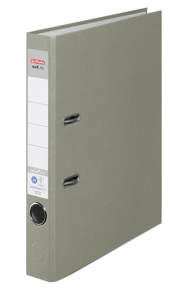 herlitz maX.file nature plus Ordner grau Karton 5,0 cm DIN A4, 1 St ...