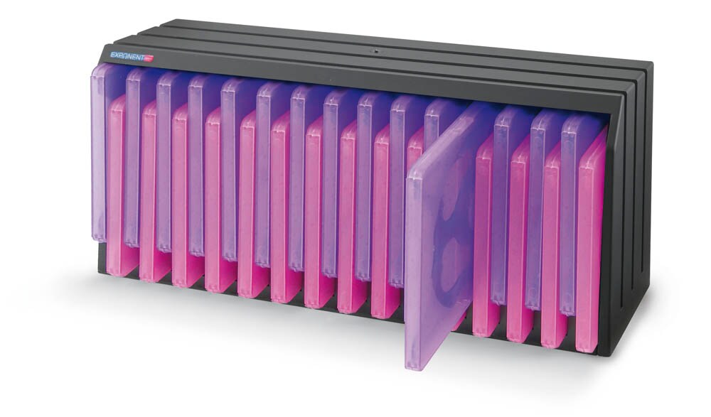 EXPONENT CD-/DVD-Box Library schwarz, 1 St. | office discount