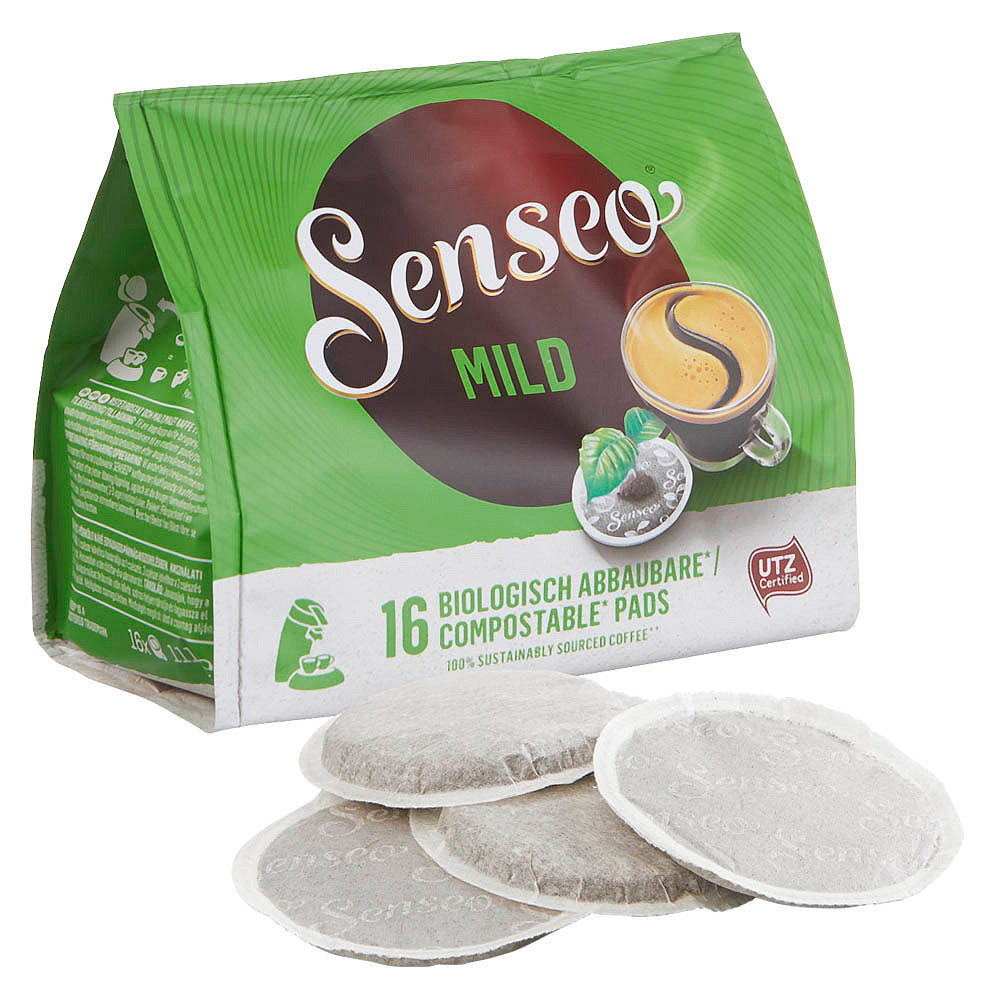 Senseo MILD Kaffeepads Arabica- und Robustabohnen mild 16 Pads | office ...