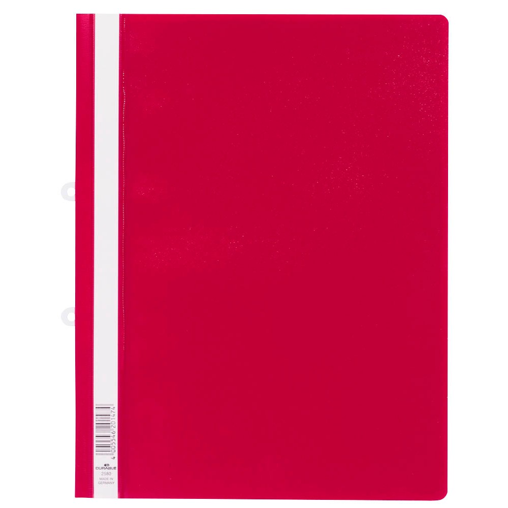 25 DURABLE Schnellhefter Kunststoff rot DIN A4 überbreit | office discount