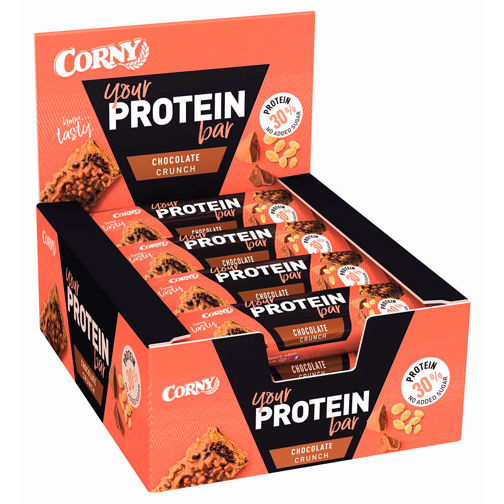 CORNY Your Protein bar Chocolate Crunch Proteinriegel 12 Riegel ...