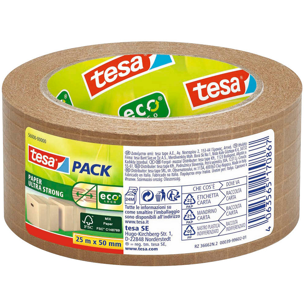 tesa Packband tesapack® Papier Ultra Strong fadenverstärkt braun 50,0 ...