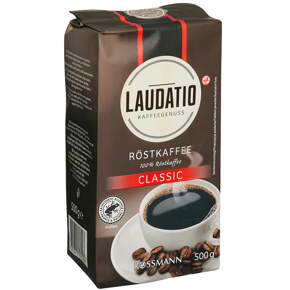 LAUDATIO Classic Kaffee, gemahlen Arabica- und Robustabohnen 500,0 g | office discount