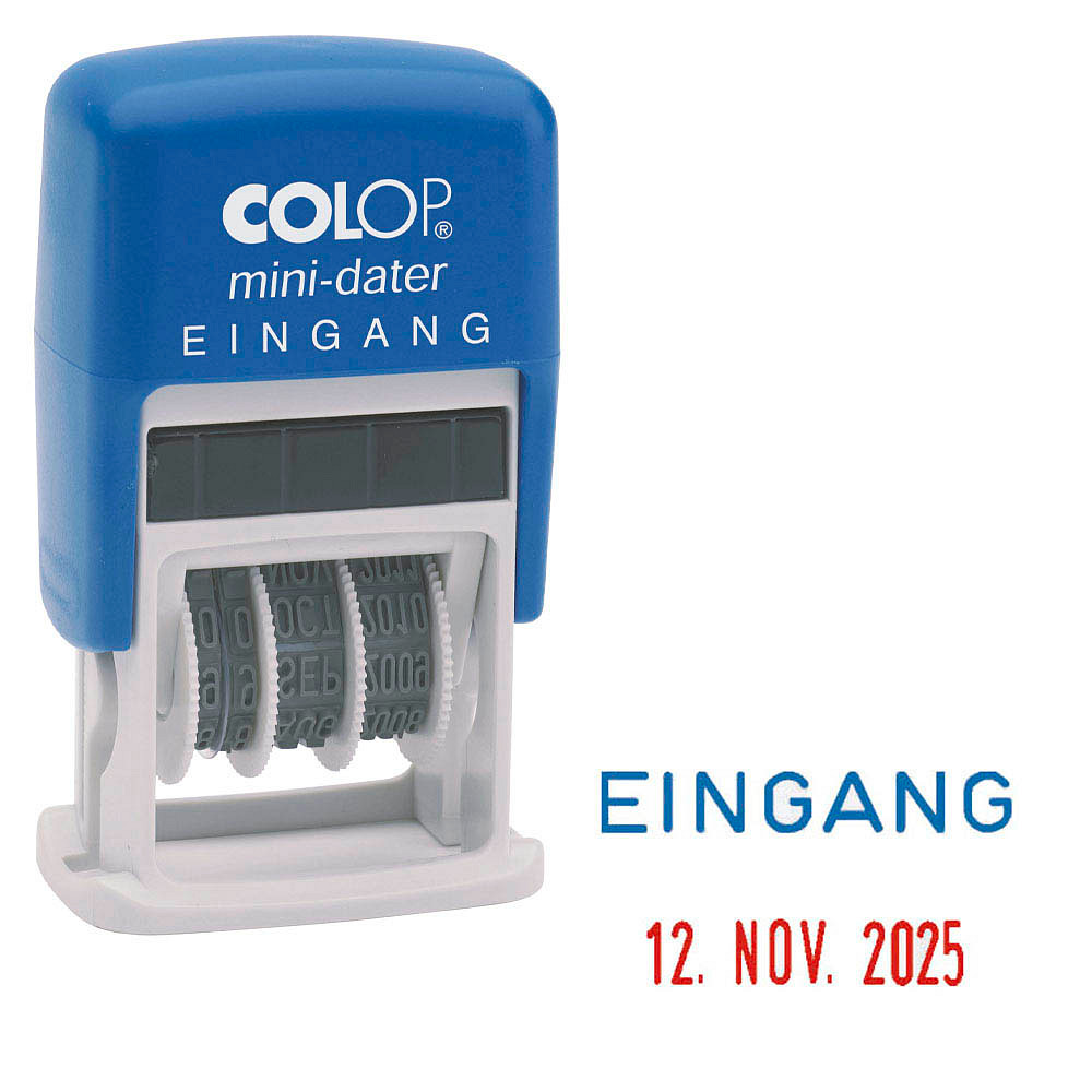 COLOP Datumstempel mit Text "Eingang" Mini-Dater S 160/L selbstfärbend ...