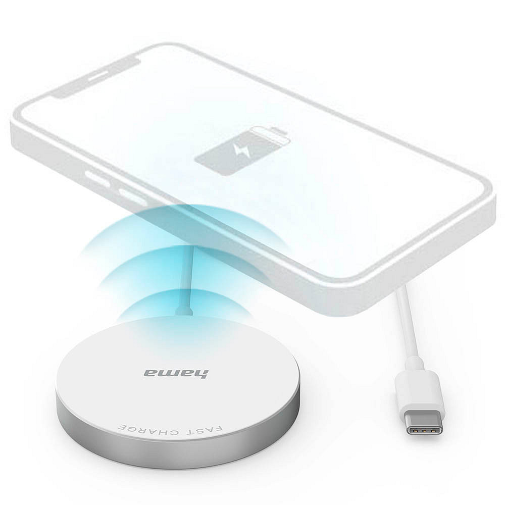 hama MagCharge FC15 Induktive Ladestation weiß, 15 Watt | office discount