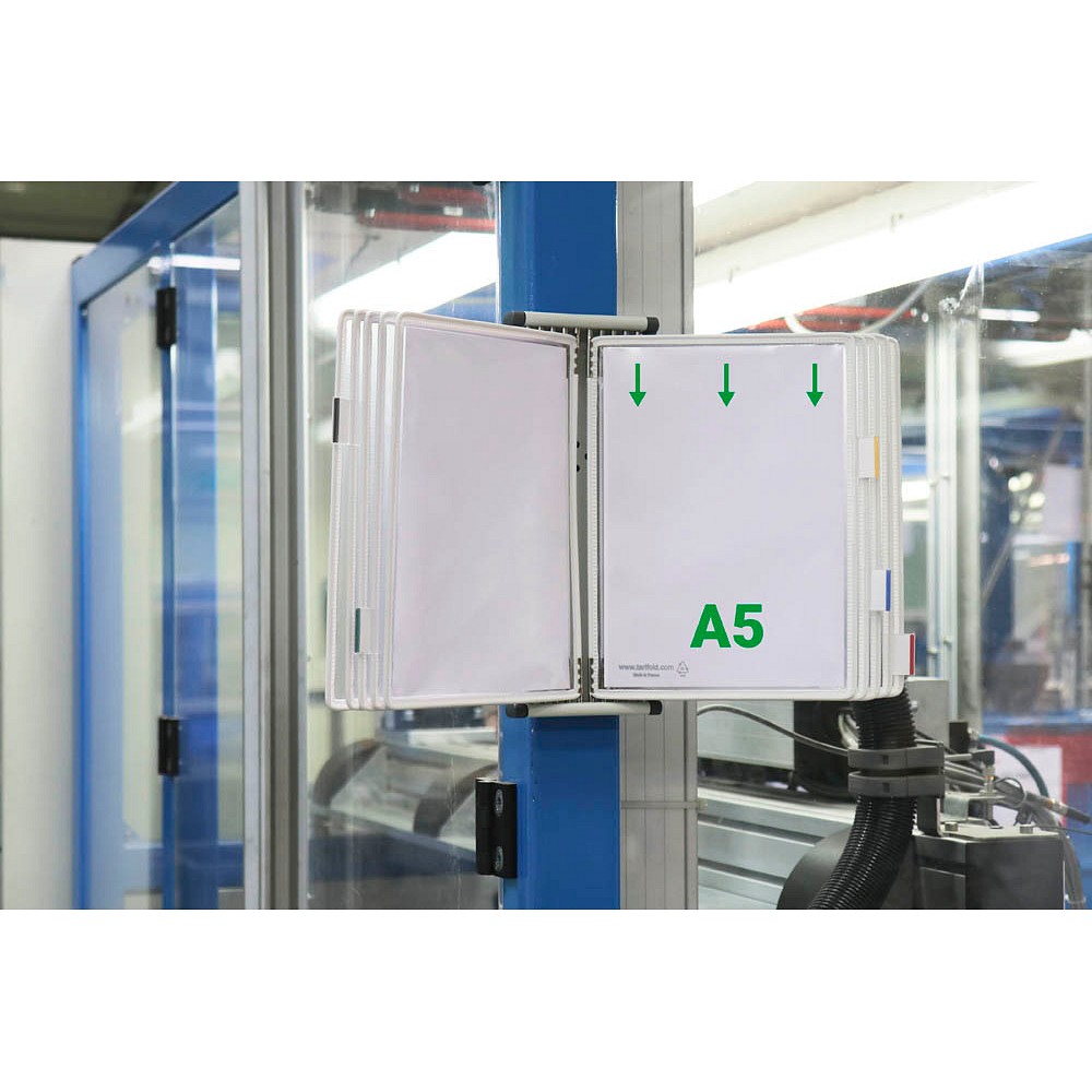 tarifold Wand-Sichttafelsystem 415102 DIN A5 weiß mit 10 St ...