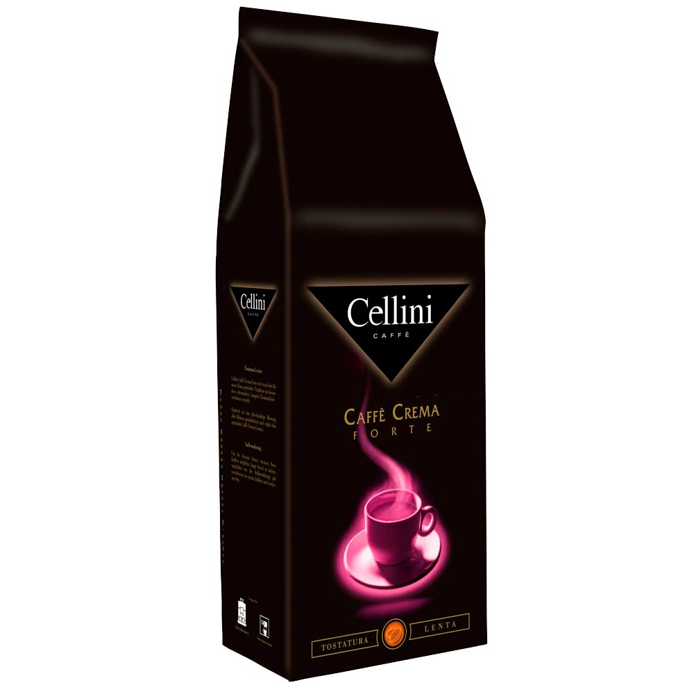 Cellini CAFFÈ CREMA FORTE Kaffeebohnen Arabica- und Robustabohnen ...