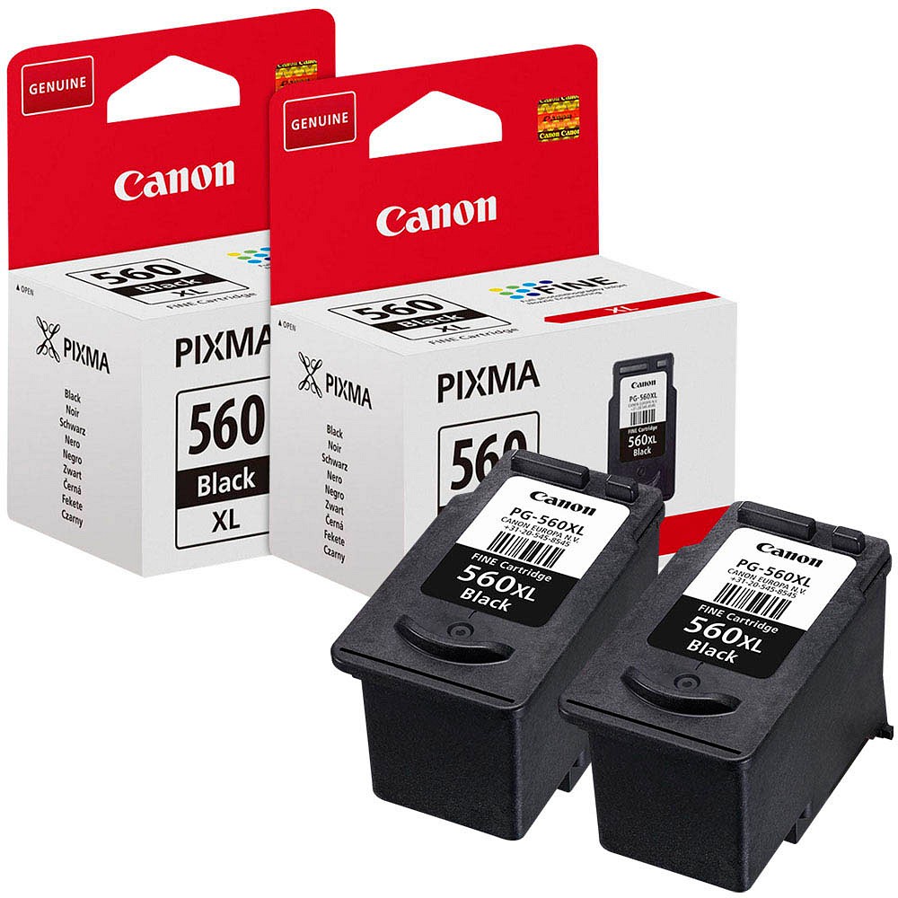 AKTION: Canon PG-560XL schwarz Druckköpfe, 2er-Set | office discount