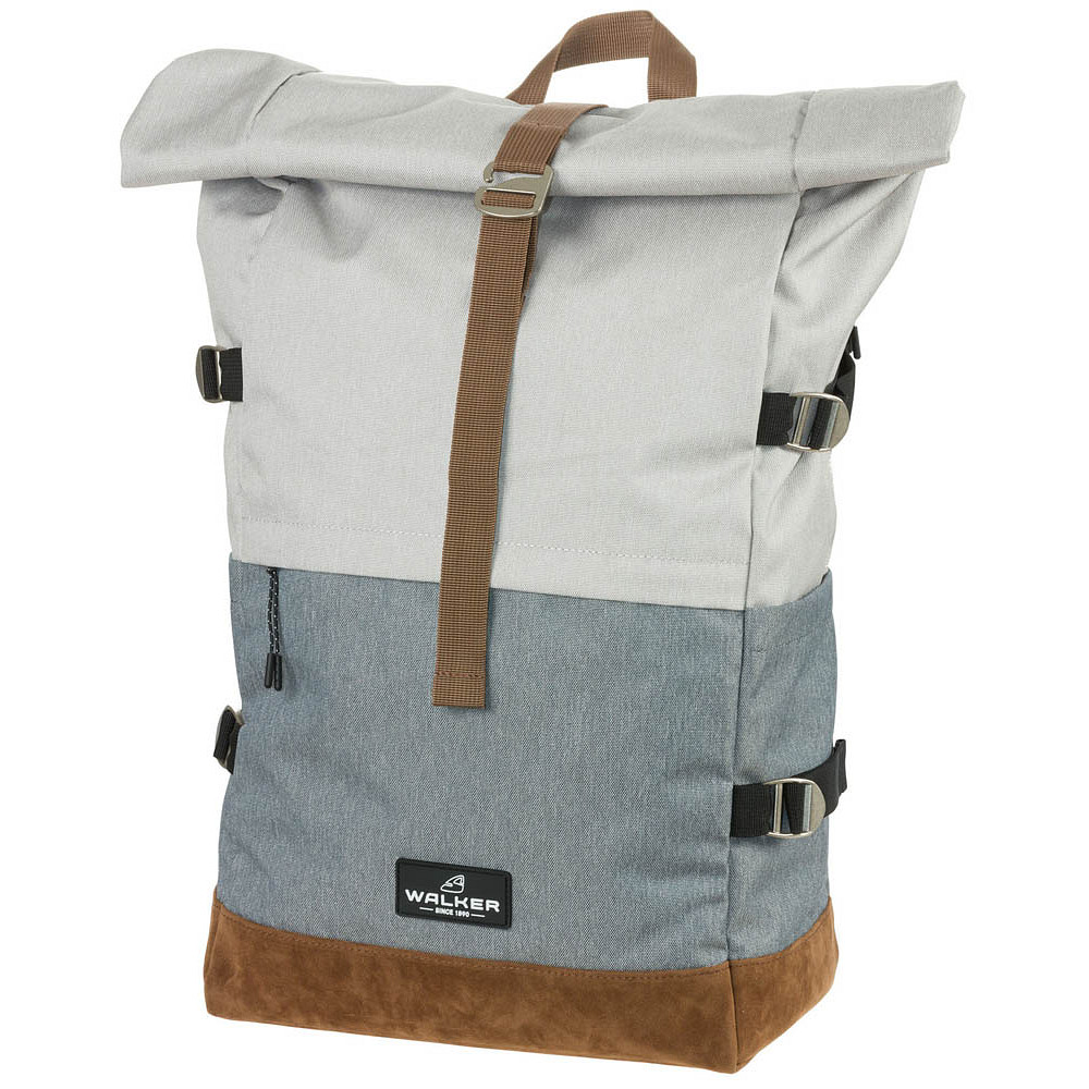 Walker Schulrucksack Roll-Up Two Kunstfaser grau/hellgrau 30 l | office ...