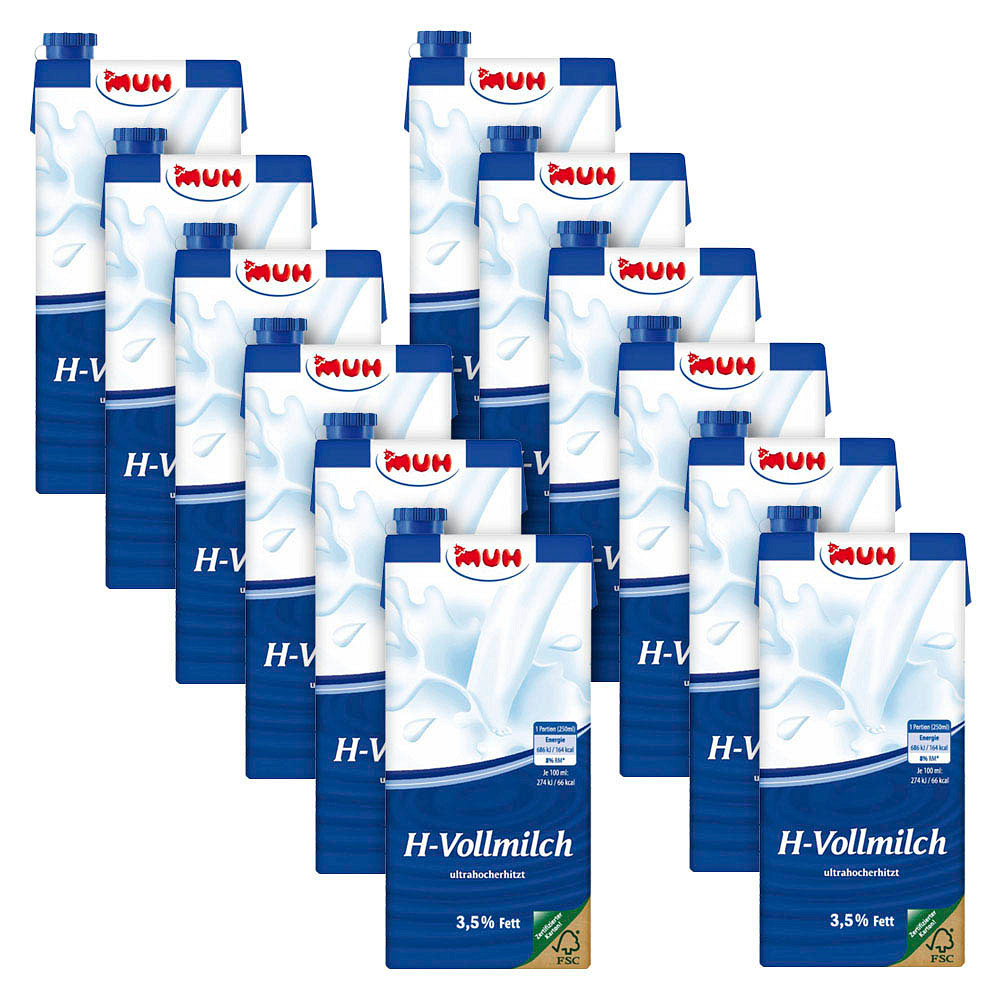 MUH Milch 12 x 1,0 l | office discount