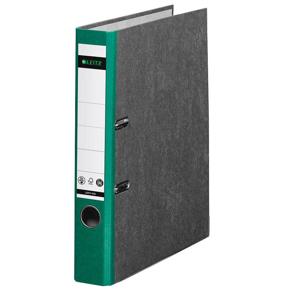 LEITZ 1050 Ordner grün marmoriert Karton 5,2 cm DIN A4 | office discount