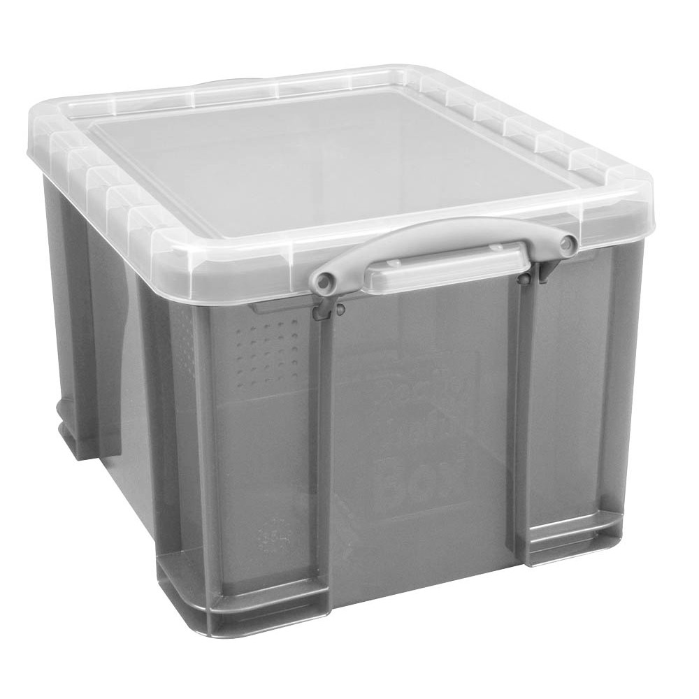 Really Useful Box Aufbewahrungsbox 35,0 l transparent, grau 48,0 x 39,0 x 31,0 cm | office discount